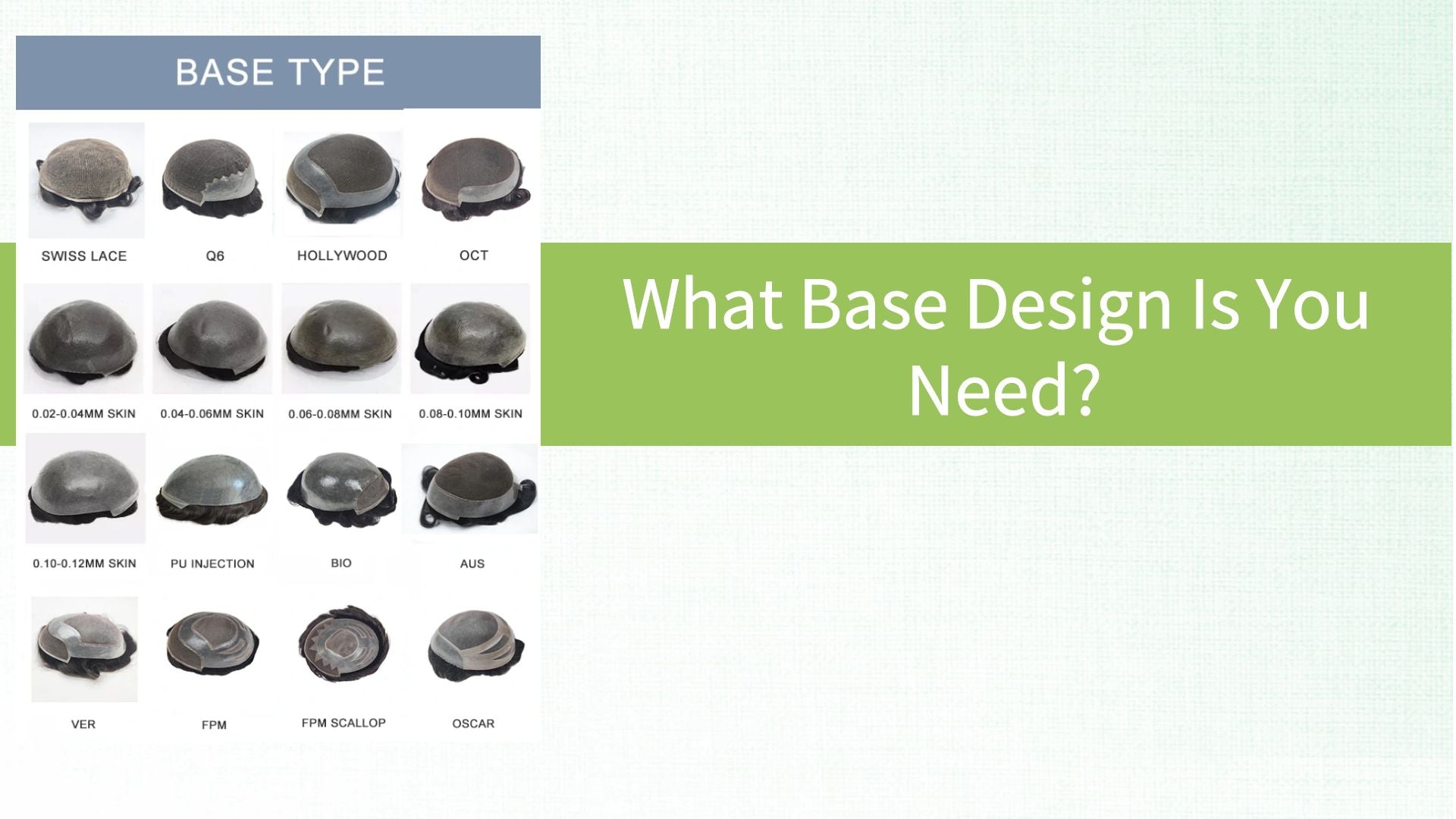 The Different Hairpiece Bases--How To Choose The Suitable Base For you ...